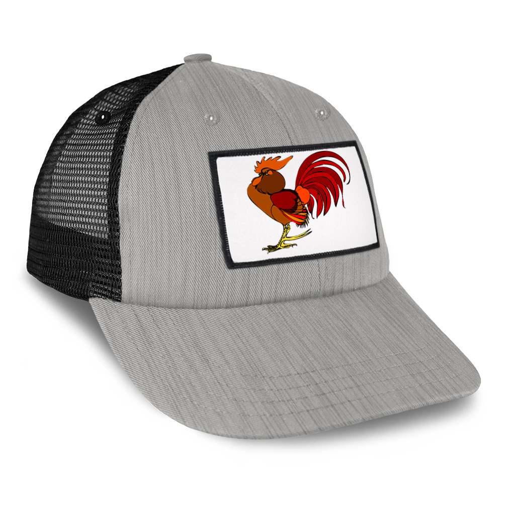 Patch Hat Trucker Baseball Cap Rooster Animal Image Animals Birds Red ...