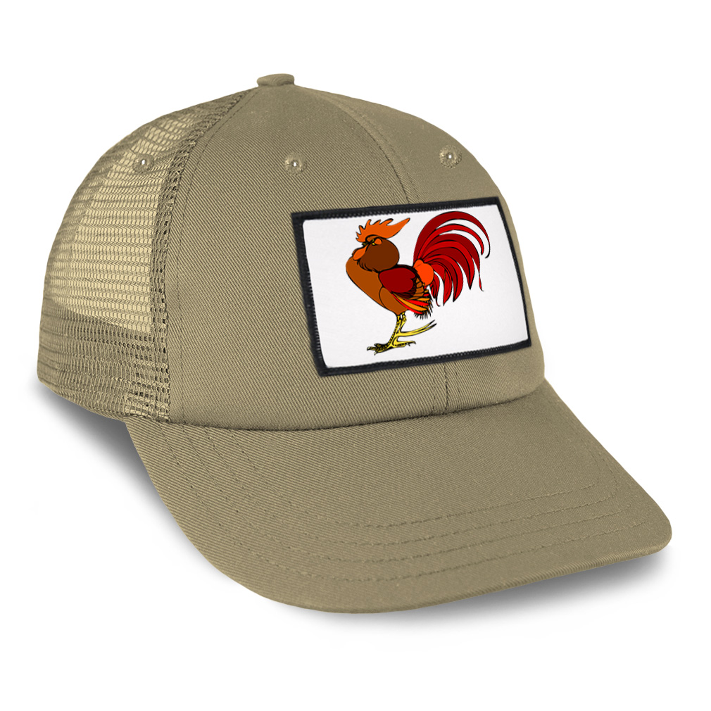 Patch Hat Trucker Baseball Cap Rooster Animal Image Animals Birds Red ...